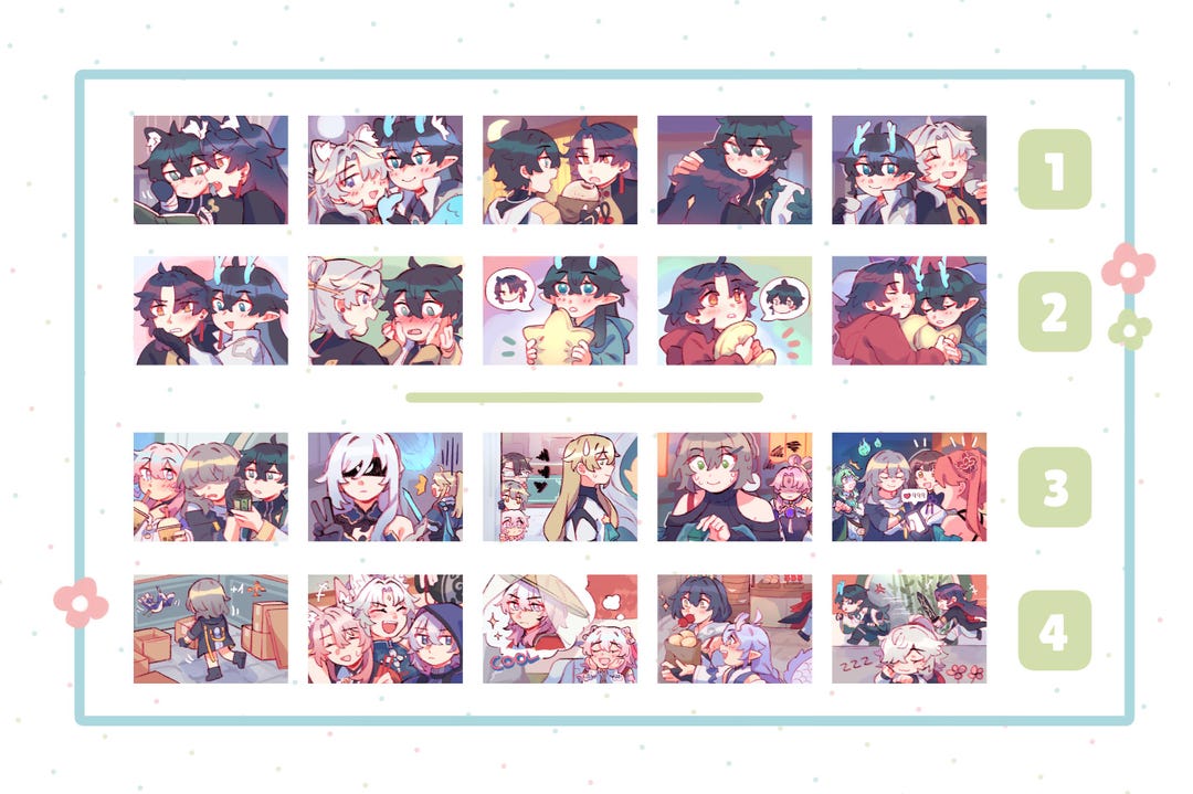 HSR Sticker Packs - Honkai Star Rail - Etsy