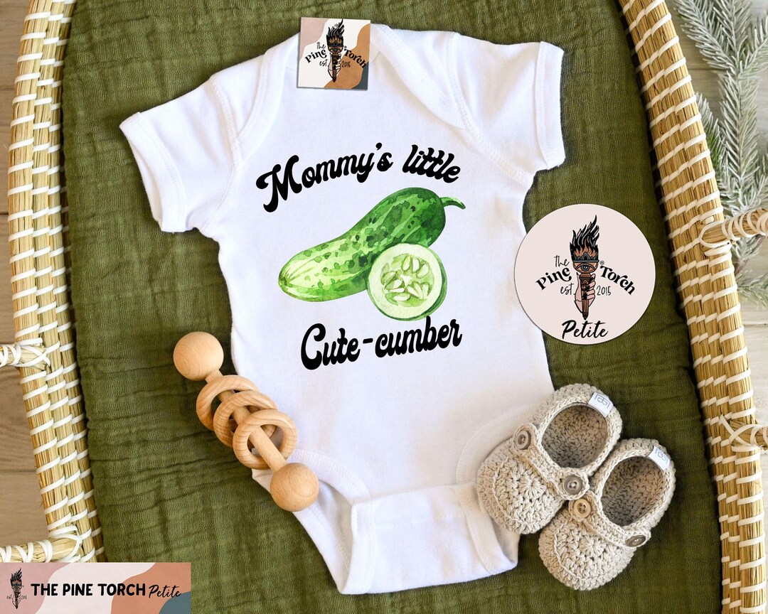 Cucumber Bodysuit, Little Cucumber Baby Clothes, Fruit and Veggie Kids ...