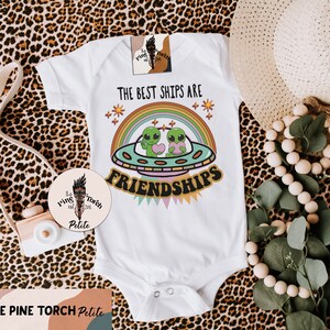 Alien Spaceship Bodysuit, Cute Alien Spaceship Baby Tee, Alien Baby ...
