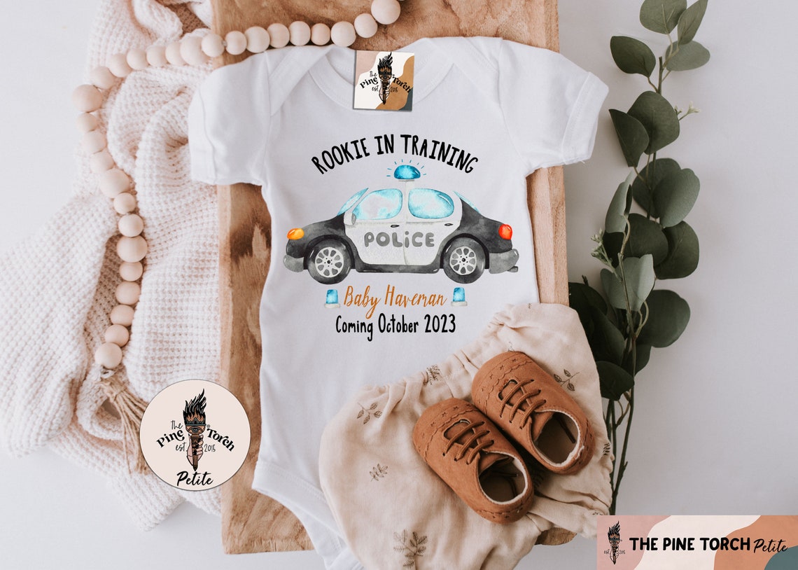 Personalized Police Pregnancy Announcement Little Rookie - Etsy