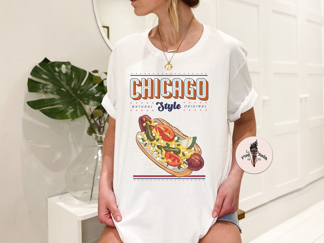 Chicago Style Hot Dog Tee, Chicago Dog Shirt, Chicago Style Shirt ...