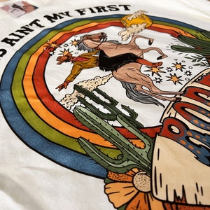 Custom This Ain't My First Rodeo Kids Tee, Rodeo Cowboy Birthday Shirt ...