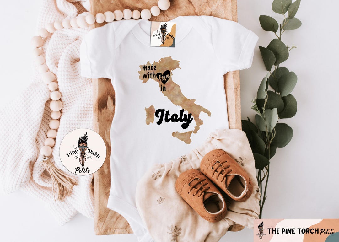 Italy Baby Bodysuit, Made in Italy, Italian Baby Gift, Italy Baby Shirt ...