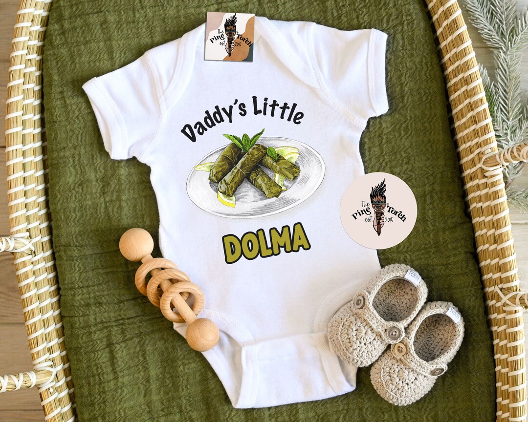 Dolma Greek Bodysuit, Yiayia Papou Nouna Theia Greek Bodysuit, Dolmades ...