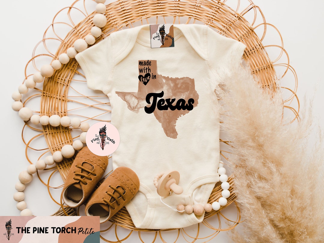 Texas Baby Bodysuit, Made in Texas, Texas Baby Gift, Texas Baby Shirt ...