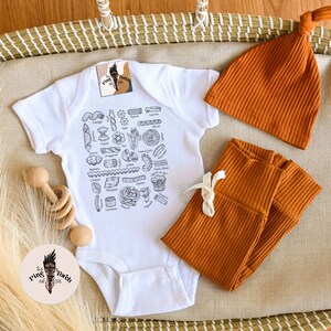 Pasta Baby Kids Tee, Spaghetti Fettuccini Ravioli Noodle Baby Shirt ...
