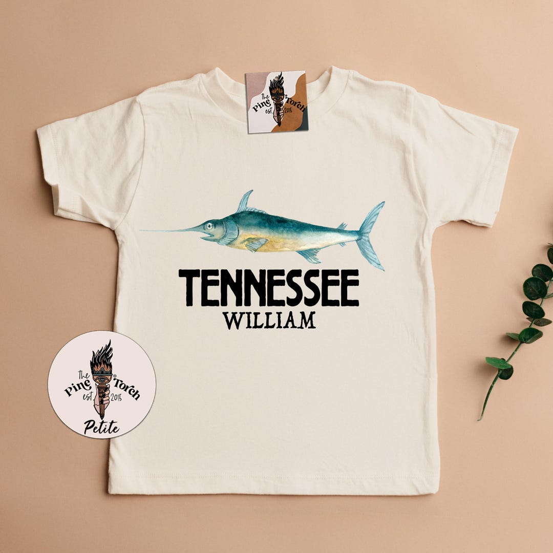 Personalized Swordfish Kids Tee, Custom Swordfish Baby Shower Gift ...
