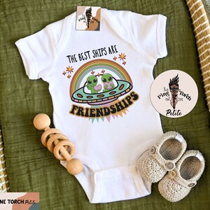 Alien Spaceship Bodysuit, Cute Alien Spaceship Baby Tee, Alien Baby ...