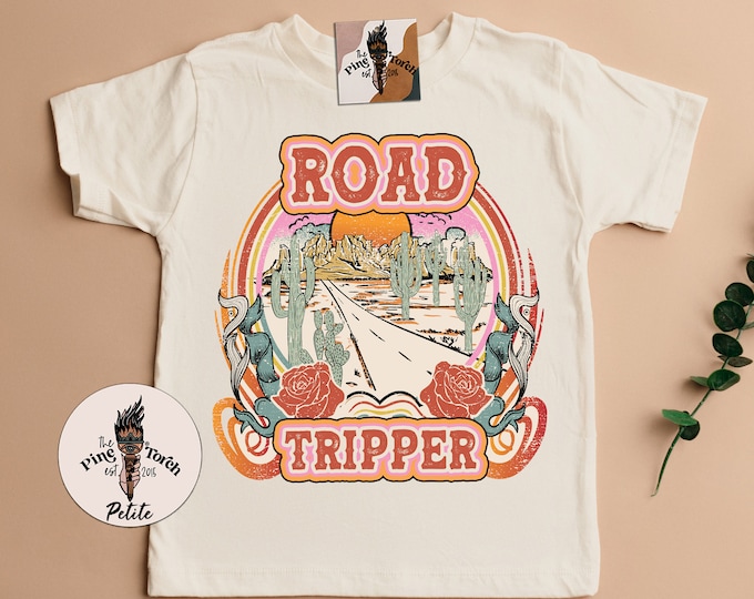 Retro Road Tripper Kids Tee, Desert Road Trip Pregnancy Announcement ...