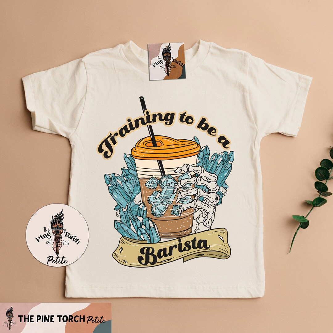 Barista Coffee Kids Tee, Barista in Training Iced Coffee Baby Tee ...