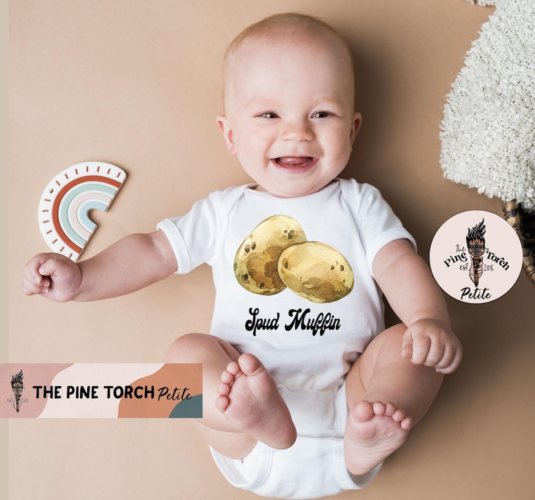 Potato Bodysuit, Little Spud Clothes, Fruit and Veggie Kids Shirt ...