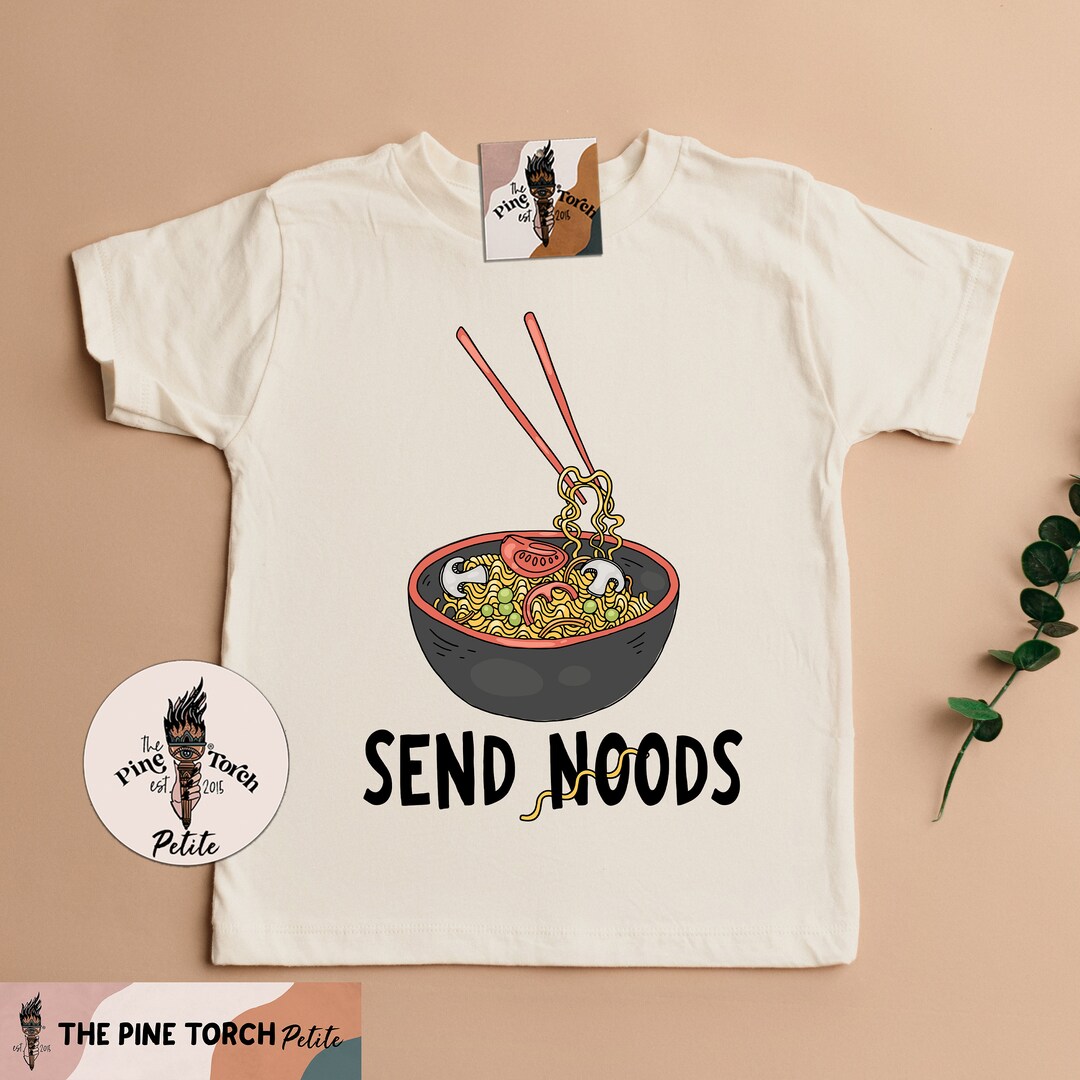 Send Noods Kids Tee, Funny Instant Noodles Kids Clothing, Send Goods ...
