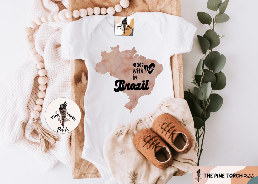 Brazil Baby Bodysuit, Made in Brazil, Brazil Baby Gift, Brazil Baby ...