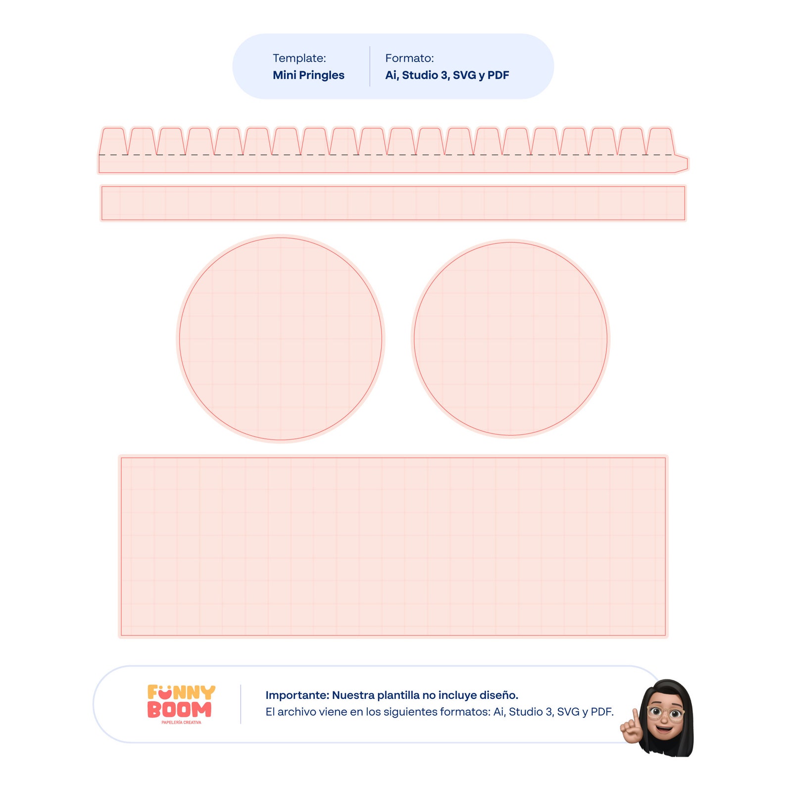 Pringles Template - Pringles Template - Etsy