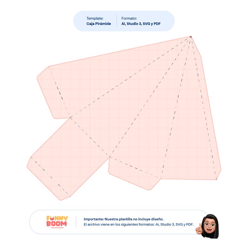 Pyramid Box Template | Pyramid Box Mold - Etsy