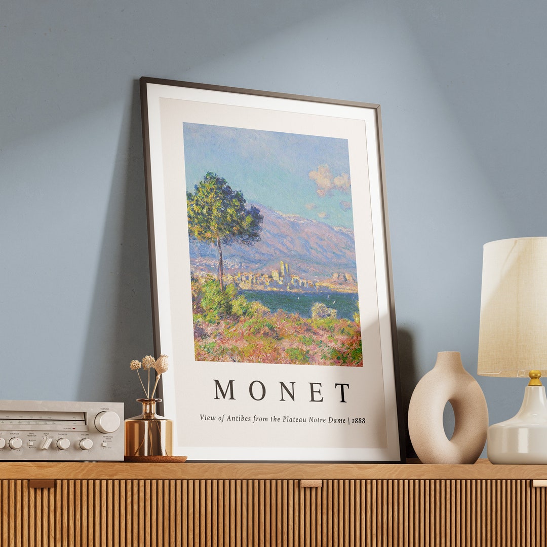 Monet Scenic Exhibition Poster Colourful Impressionist Print Summer ...