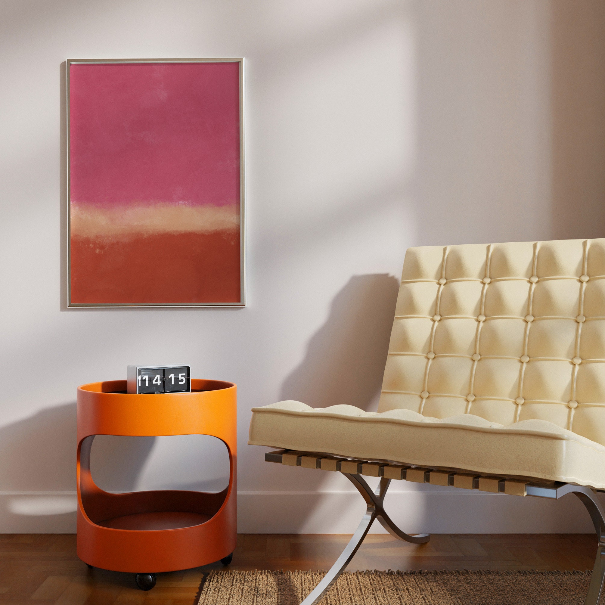 Mark Rothko Inspired Wall Art Famous Red to Pink Gradient Art Print ...