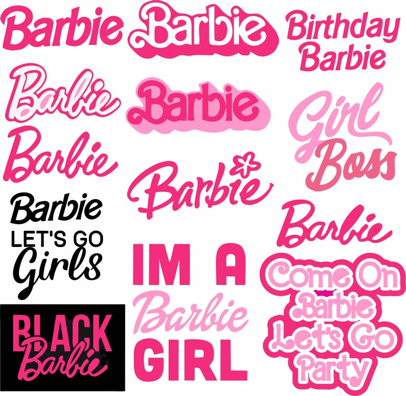 Barb Logo Barb Svg Png Svg Princess Silhouette Pink Doll Etsy