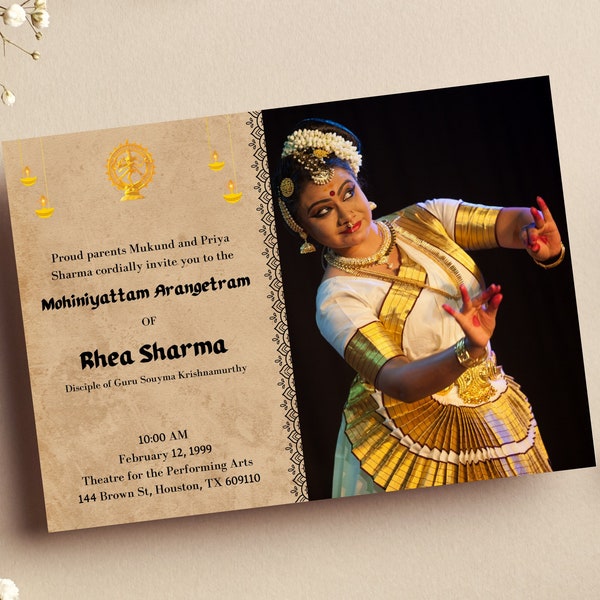 Arangetram Invitation - Etsy