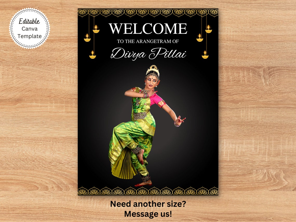 Arangetram Welcome Sign, Bharatanatyam Arangetram Welcome Sign, Indian ...
