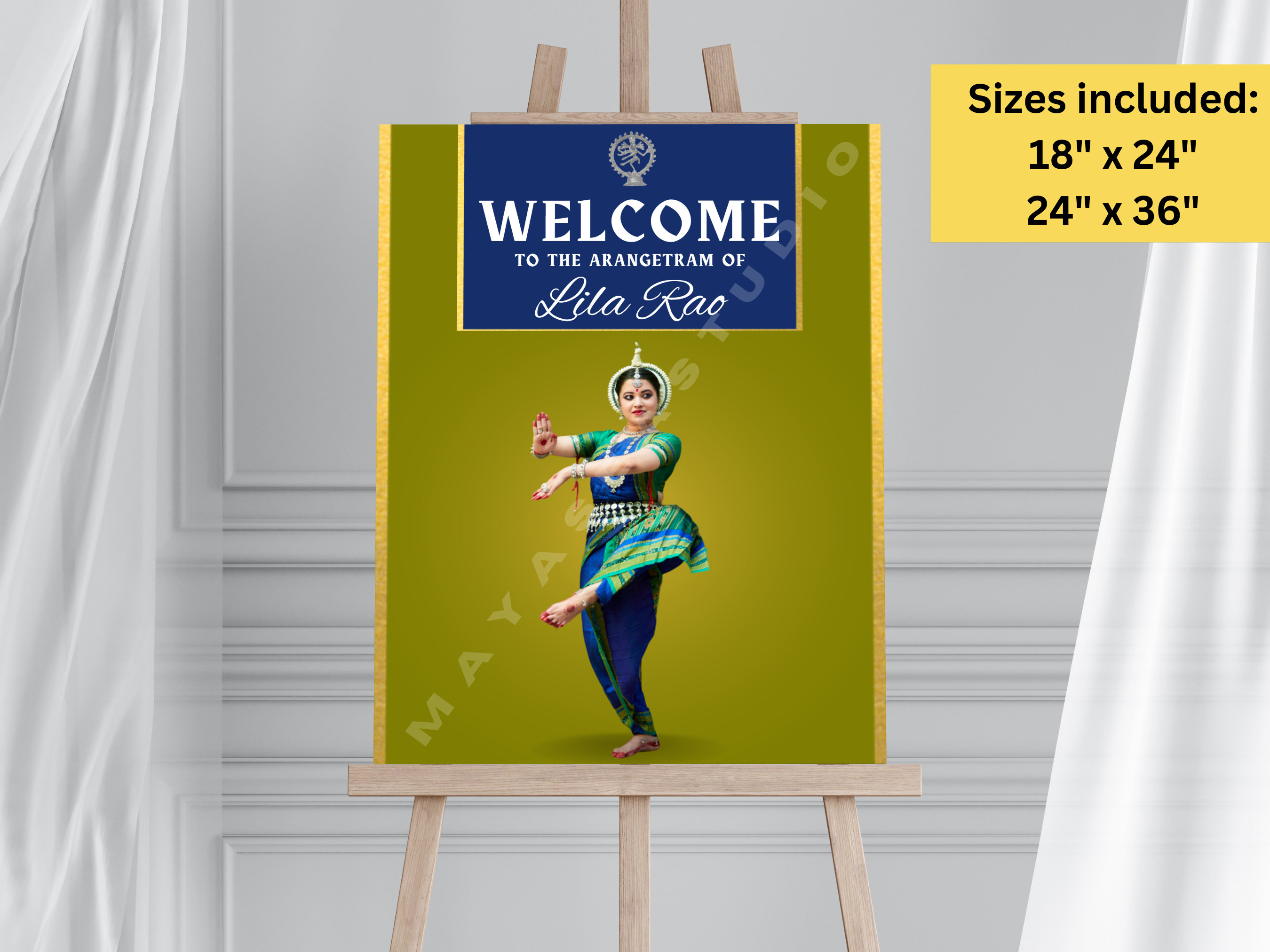 Arangetram Welcome Sign,bharatanatyam Arangetram Banner,arangetram ...