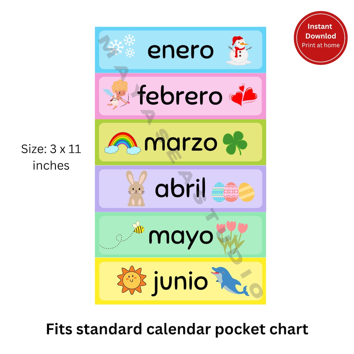 Spanish Months of the Year Printable | Los Meses Del Año | Homeschool ...