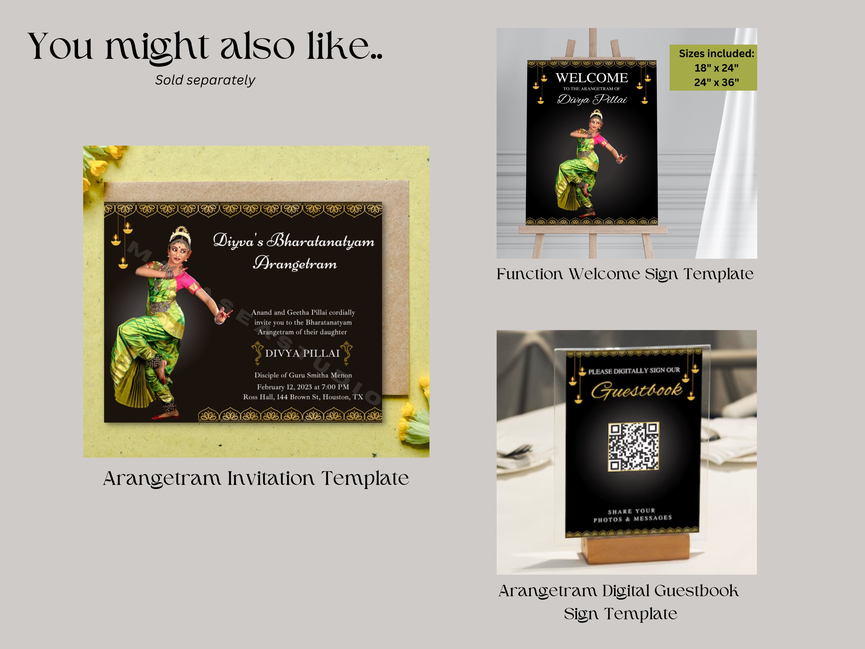 Arangetram Program Brochure,bharatanatyam Program,indian Classical ...