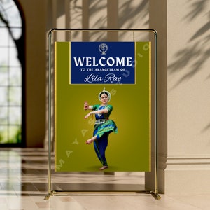 Arangetram Welcome Sign,bharatanatyam Arangetram Banner,arangetram ...