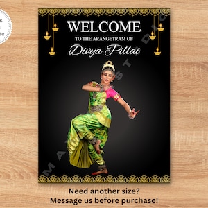 Arangetram Welcome Sign,back Drop,bharatanatyam Arangetram Welcome ...