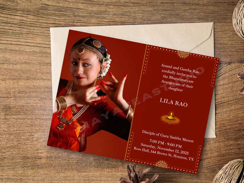 Arangetram Invite, Rangapravesham, Manch Pravesh, Save the Date ...