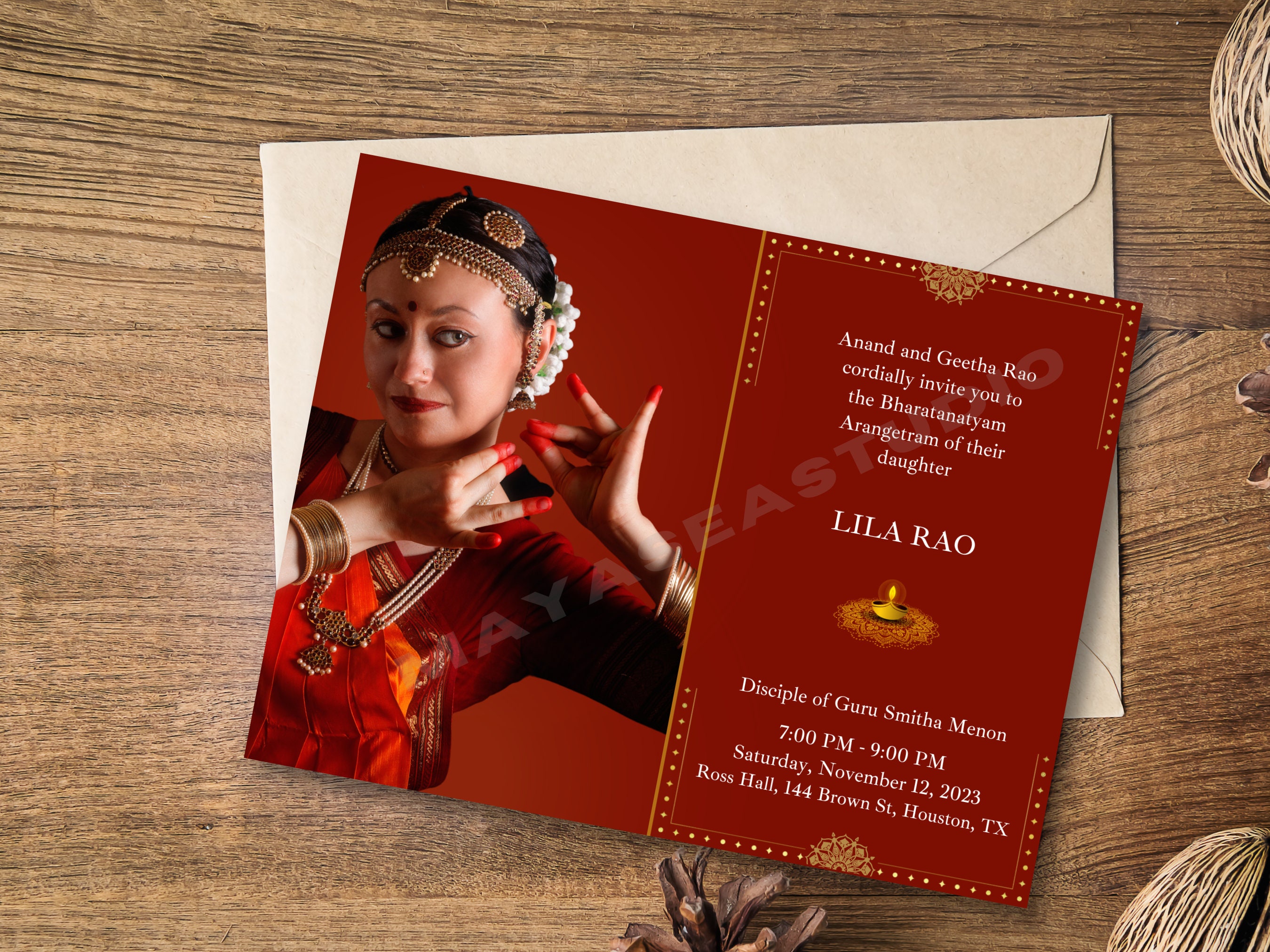 Arangetram Invite, Rangapravesham, Manch Pravesh, Save the Date ...