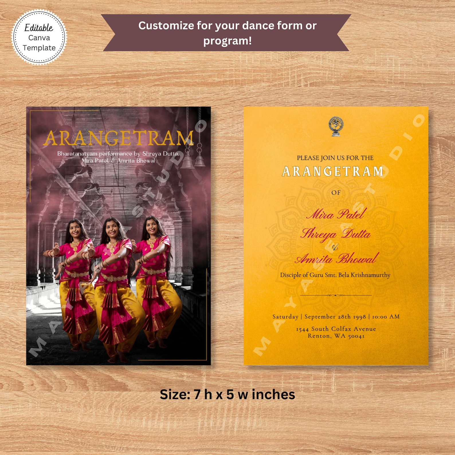 Arangetram Invitation Template, Bharatanatyam Arangetram Group Photo ...