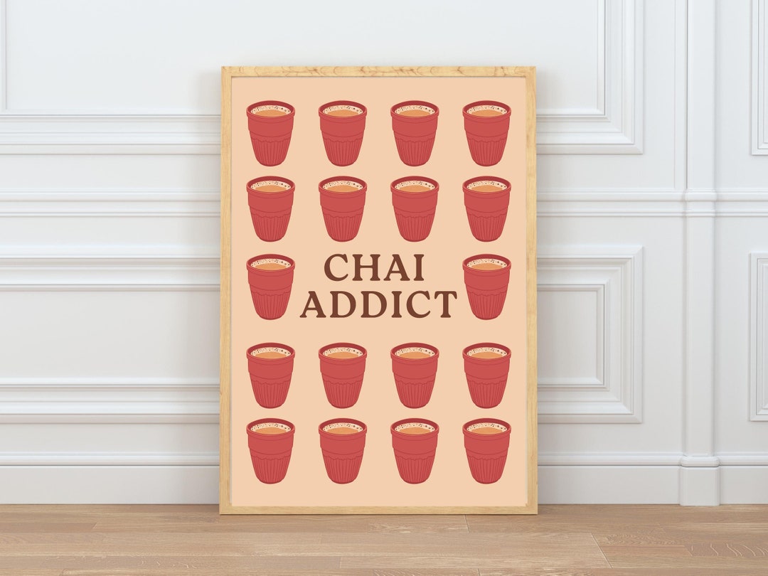 Tea Poster, Chai Art Print,tea Coffee Wall Art,teal Wall Art,tea Lover ...