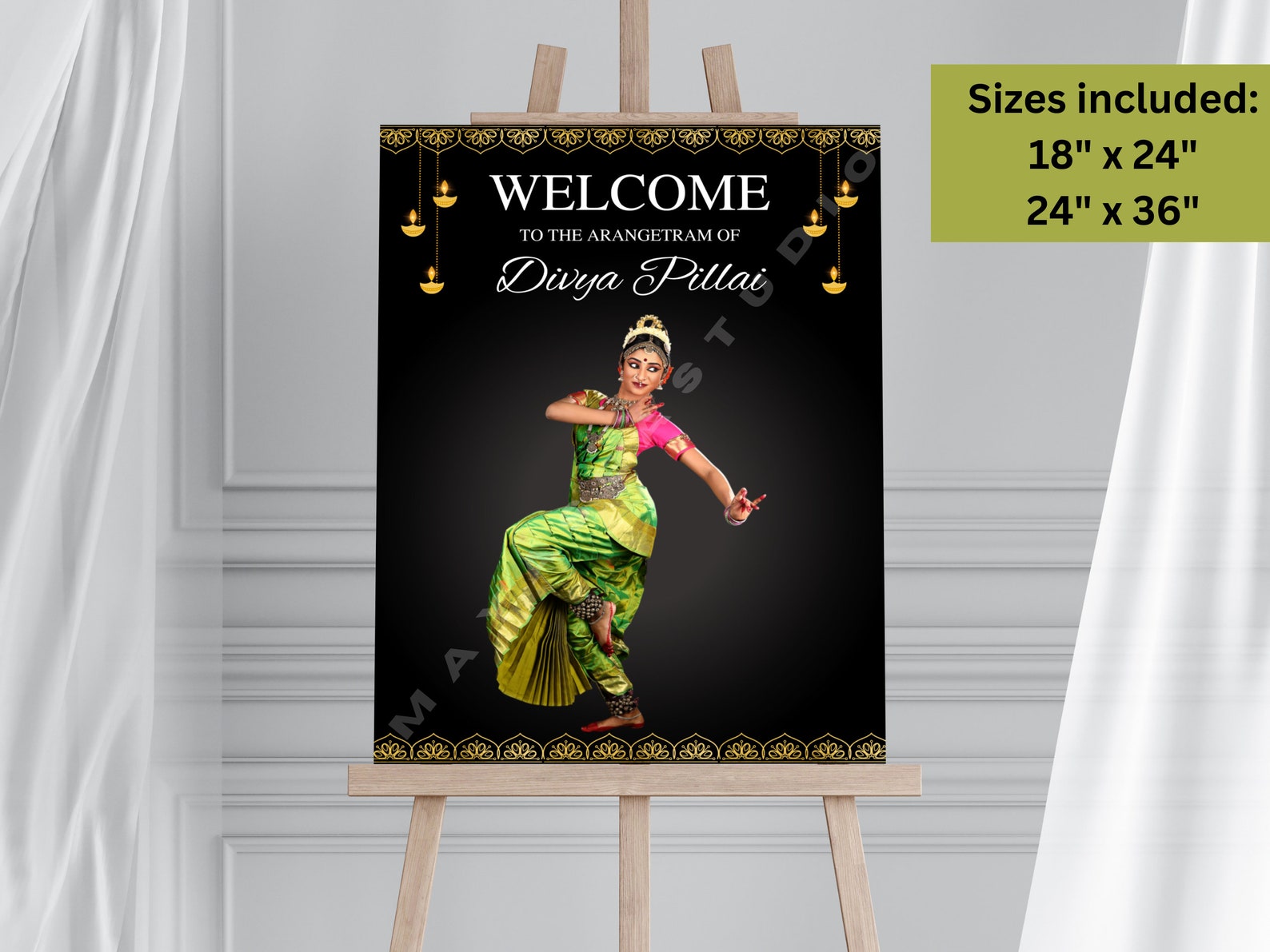 Arangetram Welcome Sign,back Drop,bharatanatyam Arangetram Welcome ...