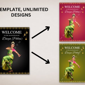 Arangetram Welcome Sign,back Drop,bharatanatyam Arangetram Welcome ...