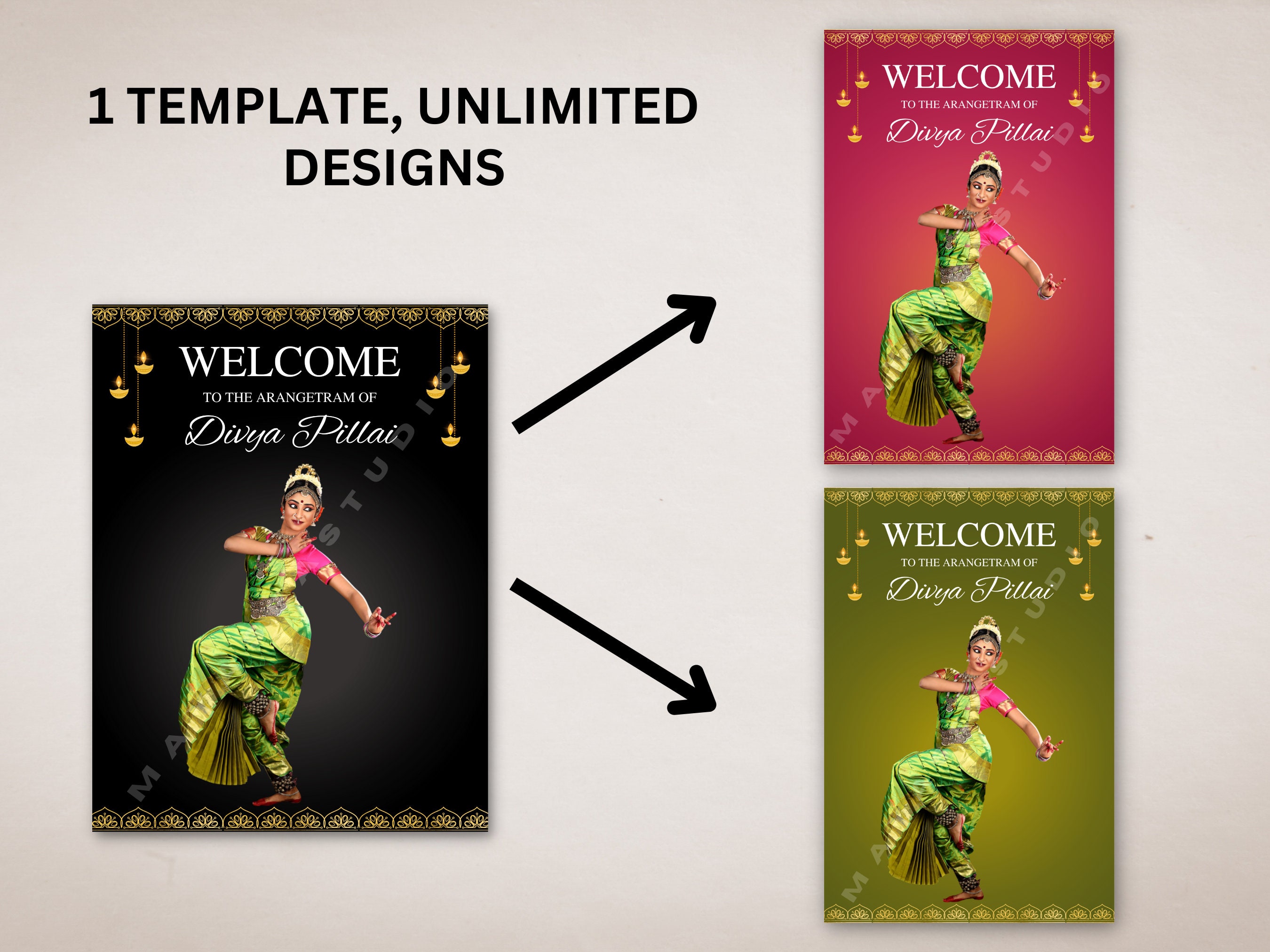 Arangetram Welcome Sign,back Drop,bharatanatyam Arangetram Welcome ...