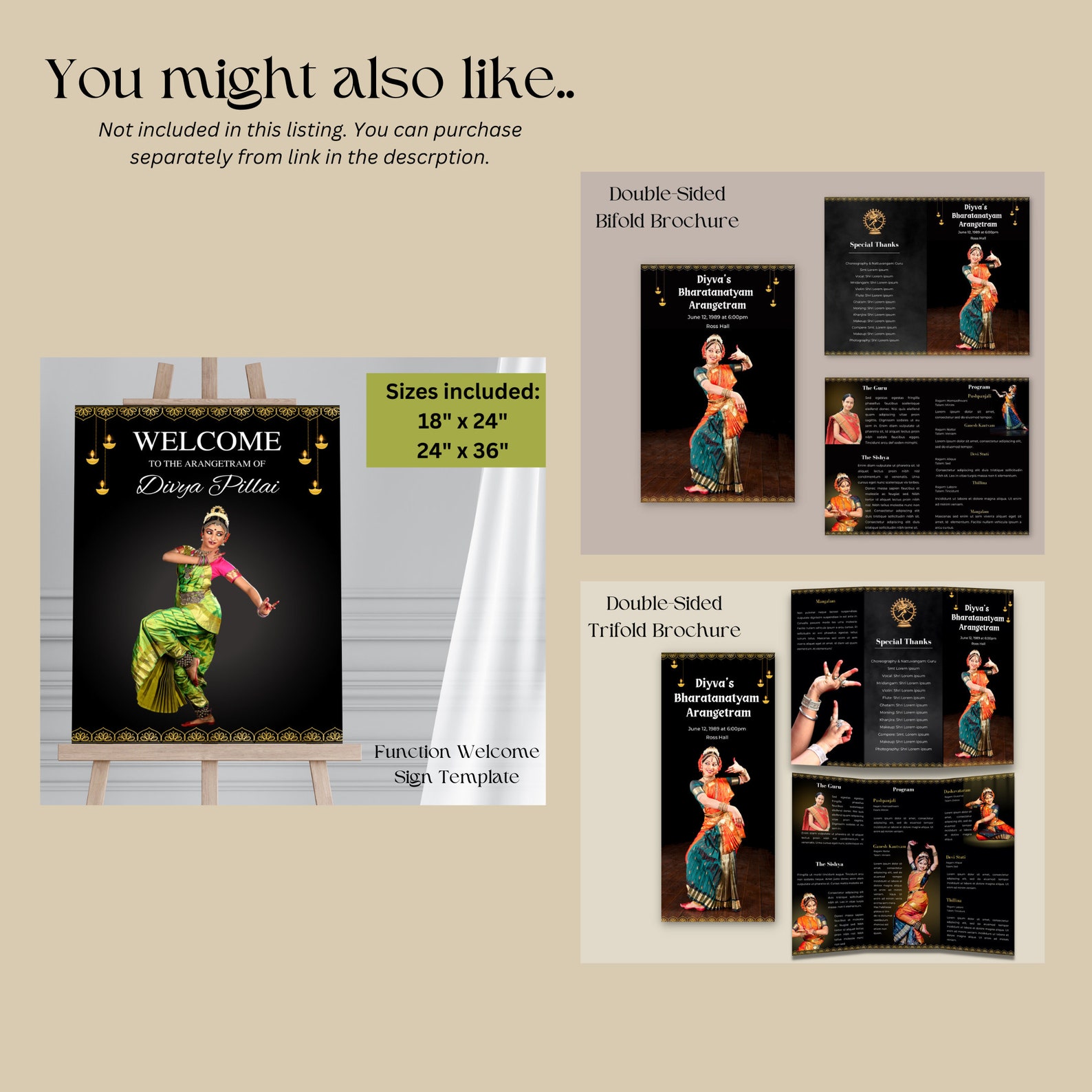 Arangetram Invitation Template,arangetram Invite,bharatanatyam Invite ...