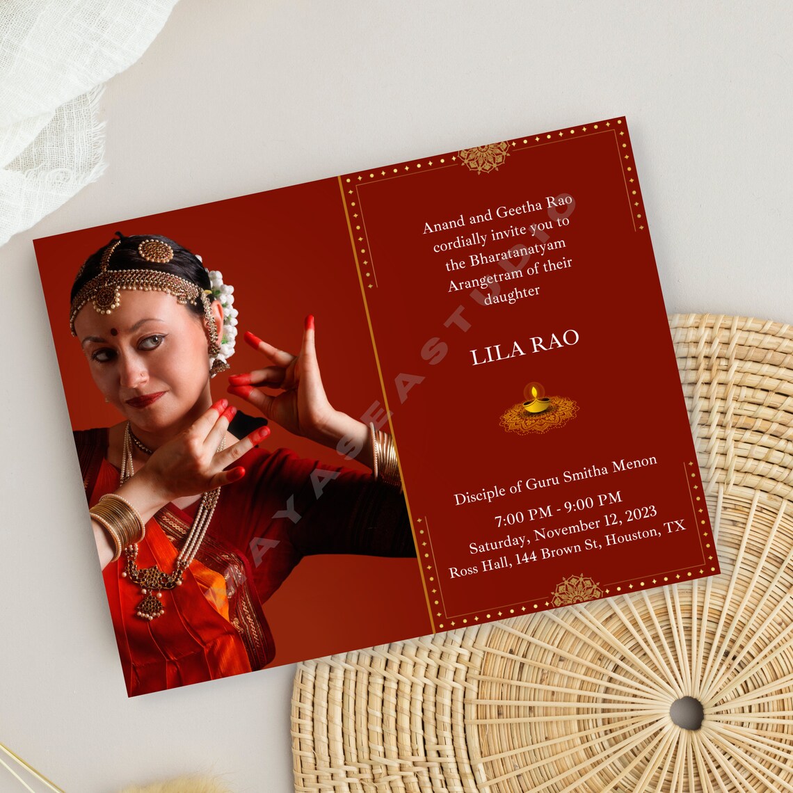 Arangetram Invite, Rangapravesham, Manch Pravesh, Save the Date ...