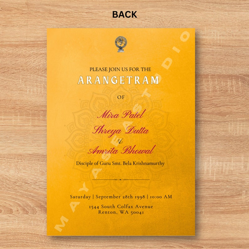 Arangetram Invitation Template, Bharatanatyam Arangetram Group Photo ...