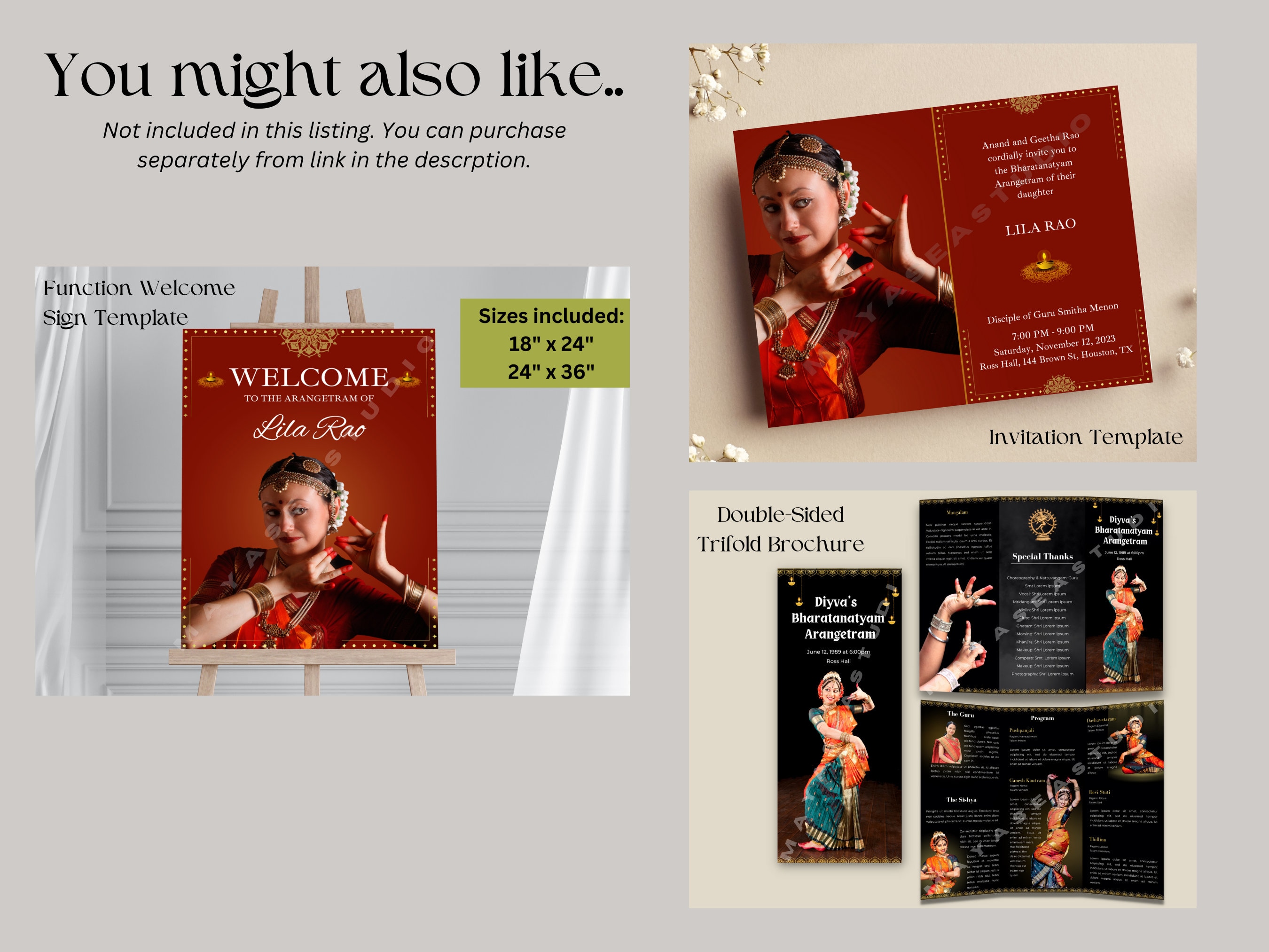 Arangetram Guest Book Sign,digital Guest Book,arangetram Decoration,qr ...