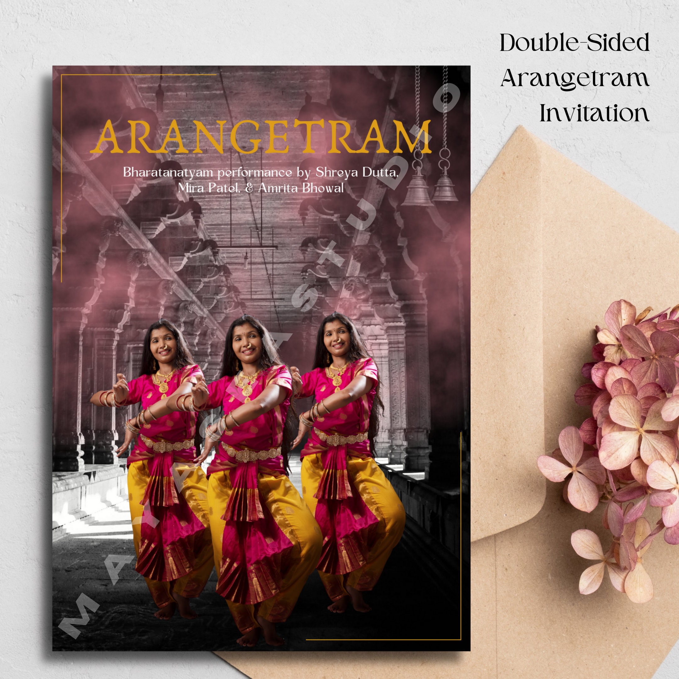 Arangetram Invitation Template, Bharatanatyam Arangetram Group Photo ...