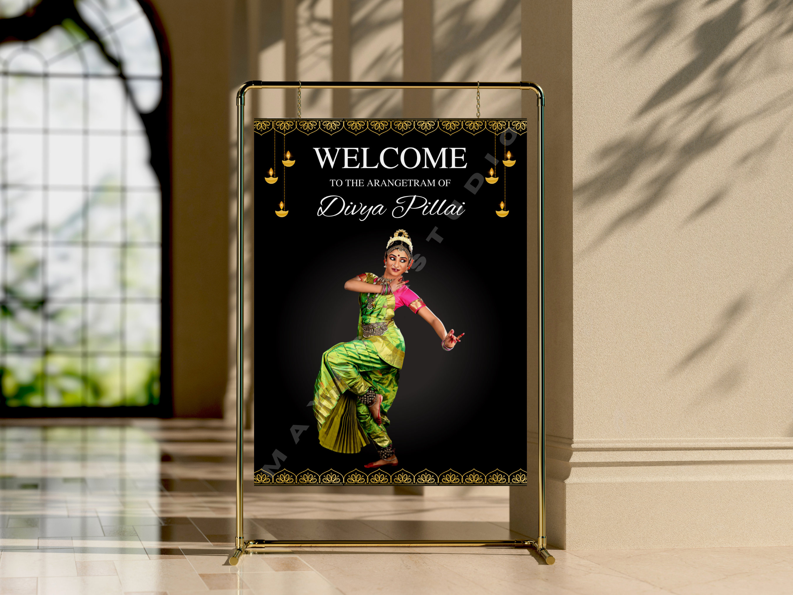 Arangetram Welcome Sign,back Drop,bharatanatyam Arangetram Welcome ...