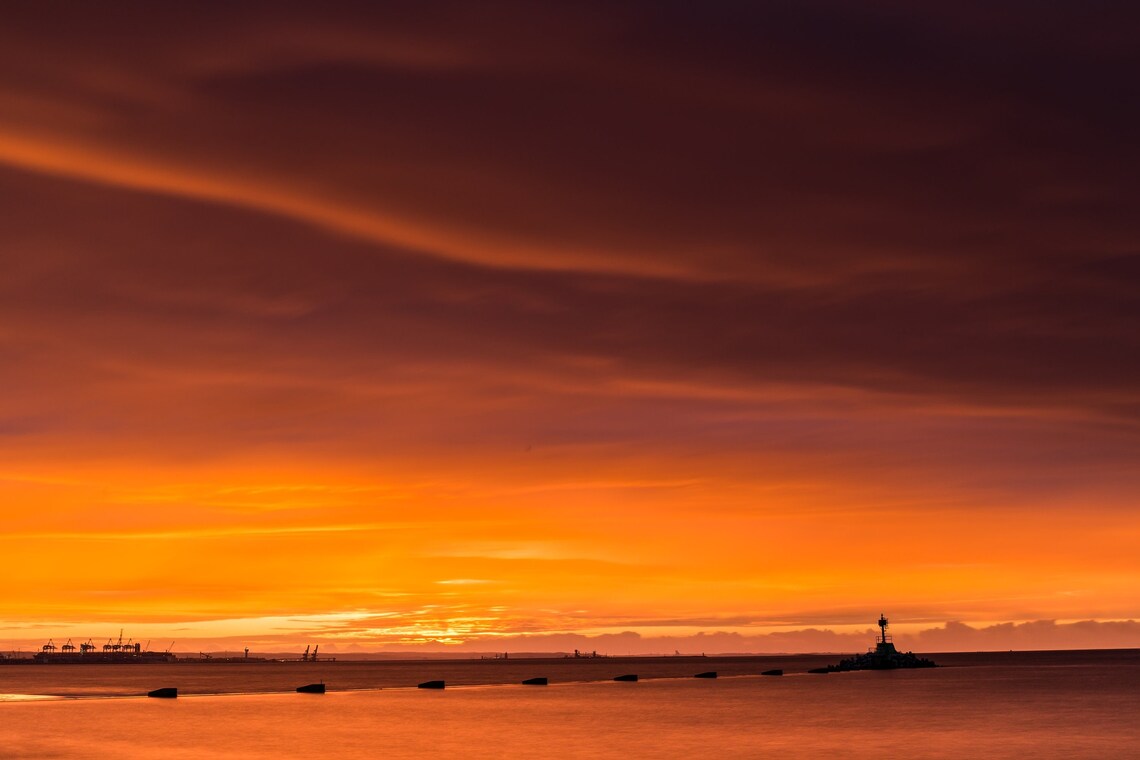 Download Printable Photo of a Red Sunset , Wall Art, Digital Download ...