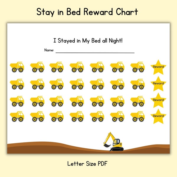Stay in Bed Chart - Etsy