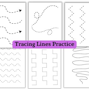 Beginner Tracing Lines Practice Fine Motor Skills Preschool Prek ...