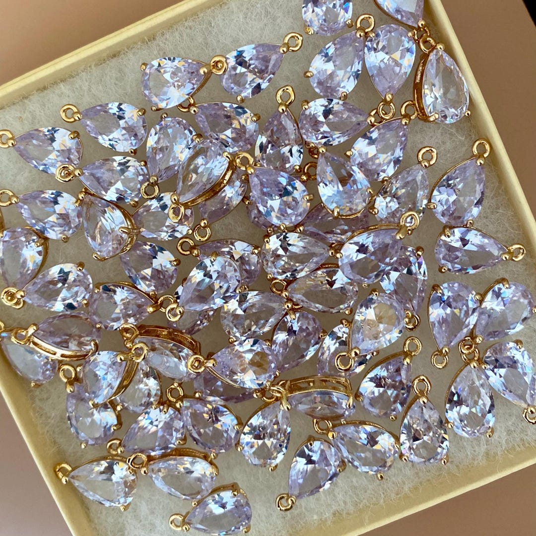 Clear Tear Drop | Clear Glass Tear Drop Pendant Lot - Etsy