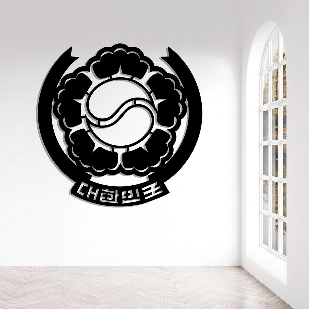 Emblem of South Korea, Country Crests, Country Crests Metal Wall Art ...