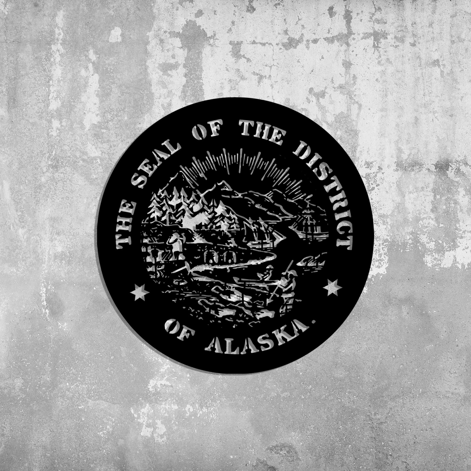 The Seal of the State of Alaska, Country Crests, Country Crests Metal ...
