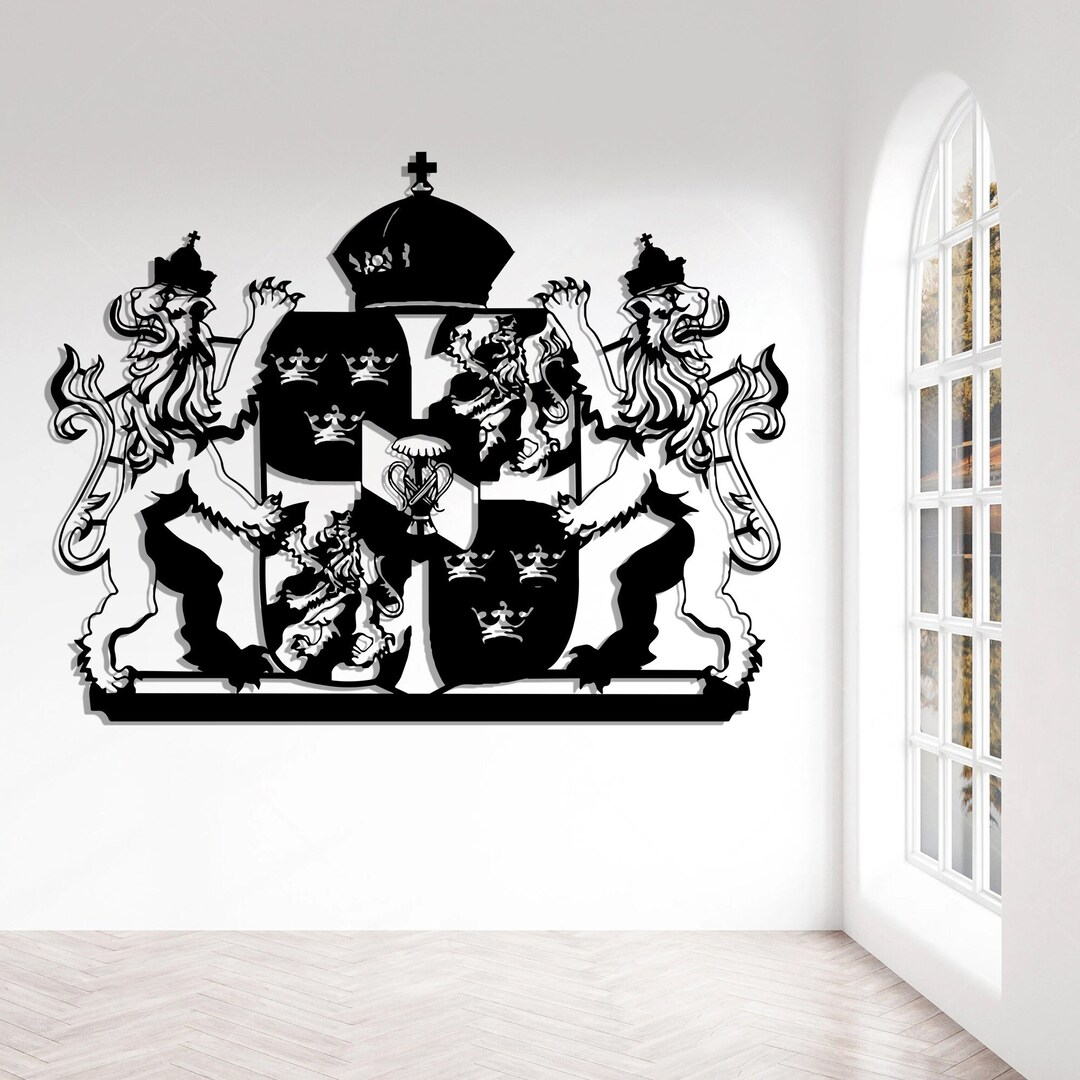 Greater Coat of Arms of the Kingdom of Sweden, Country Crests, Country ...