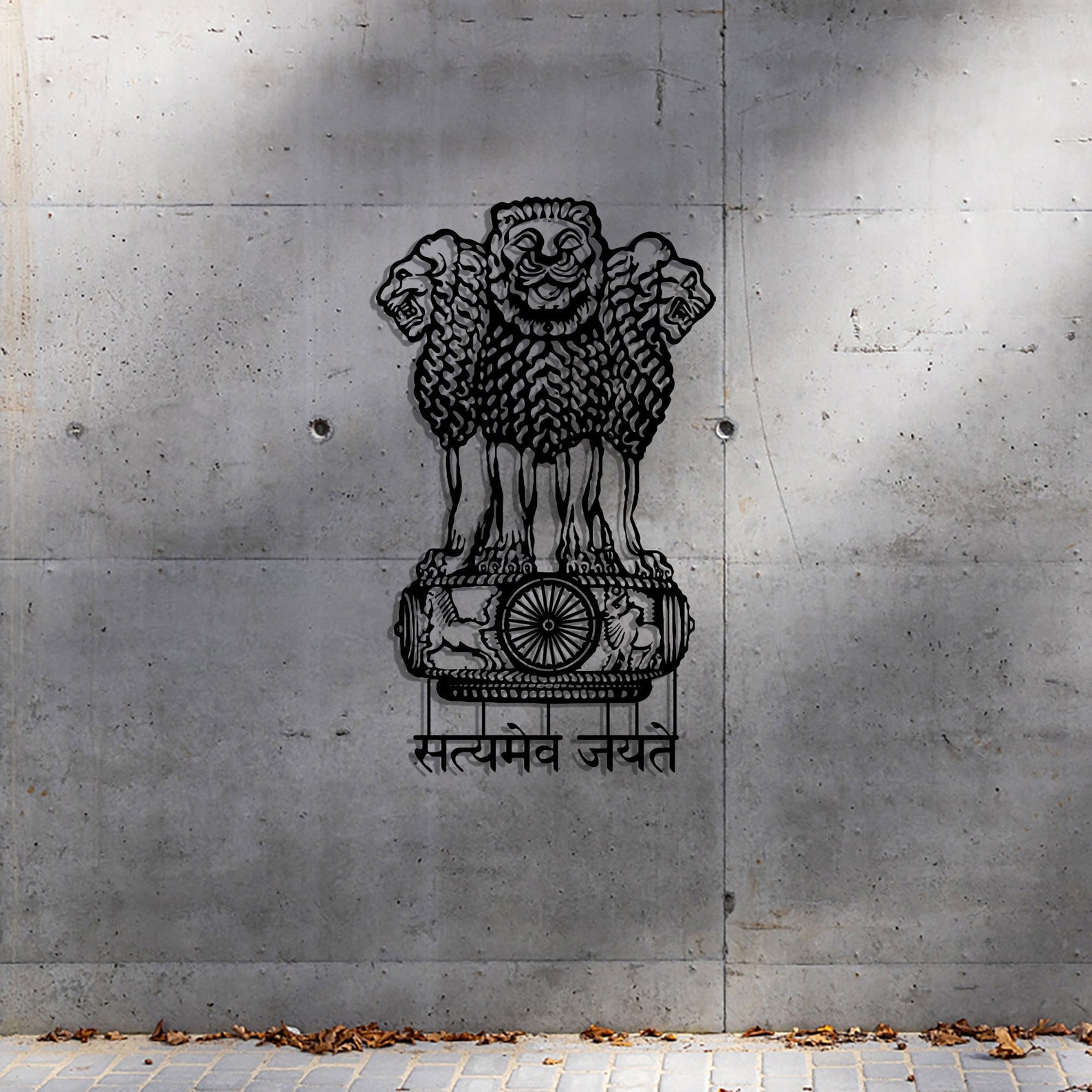 National Emblem of the India, Country Crests, Country Crests Metal Wall ...